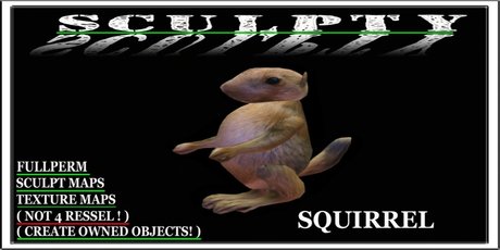 Second Life Marketplace - SCULPTY SQUIRREL BOXED